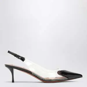 Alaïa Le Coeur Patent Leather Slingback - Black