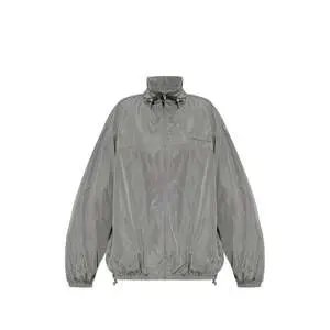Alexander Wang Oversized Zip-up Jacket With High Neck