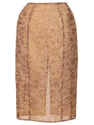 Acne Studios Lace Midi Skirt - Multicolor