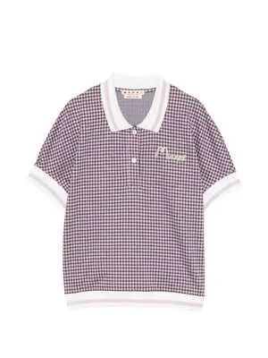 Marni Checked Knit Polo - Multicolor