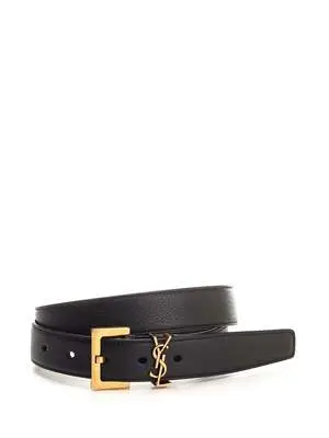 Saint Laurent Cassandre Belt - Black