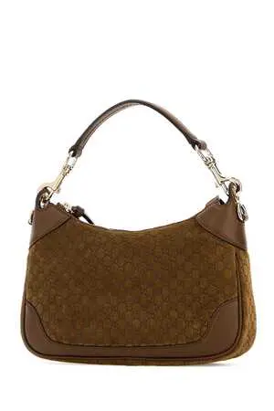 Gucci Suede Handbag - Brown