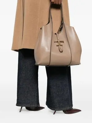 TOD'S Timeless Small Leather Shopping Bag