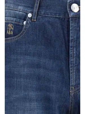 Brunello Cucinelli Lightweight Denim Pants - Blue