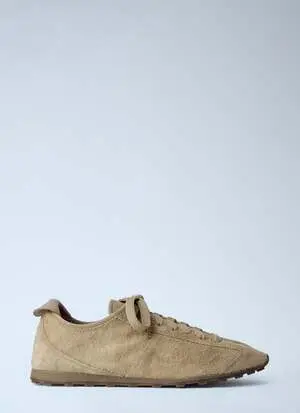 Jacquemus Les Tennis Suede Low-top Sneakers - Cream