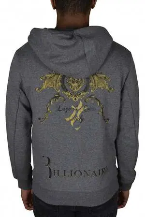 BILLIONAIRE Hooded Vest - Gray