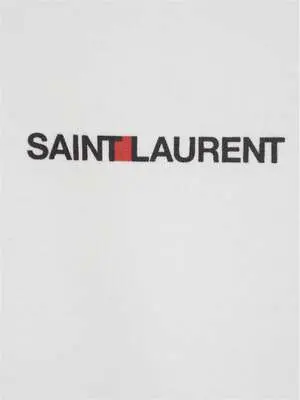Saint Laurent Logo T-shirt - White
