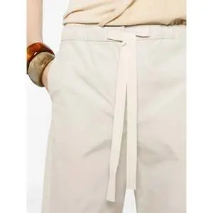 Max Mara Palazzo Pants With Drawstring Waist - Gray
