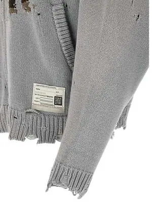 Mihara Yasuhiro Dog Jacquard Knit Cardigan