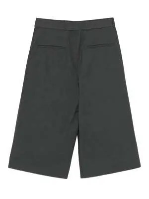 Dries Van Noten Belted Cotton Poplin Bermudas