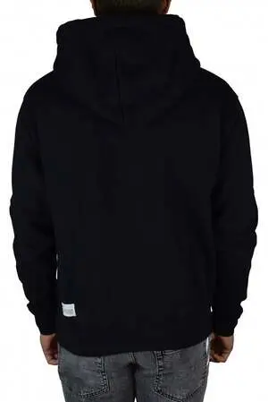 Heron Preston Cotton Graphic Print Hoodie - Black