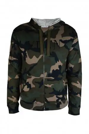 Valentino Garavani Camouflage Hooded Vest - Yellow