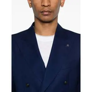 Tagliatore Double-breasted Peak Lapel Blazer