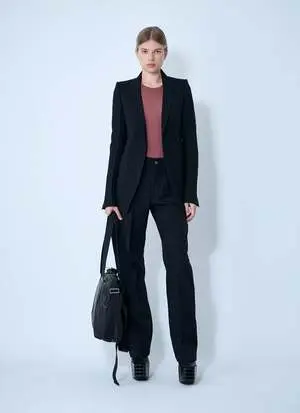 Rick Owens Single-breasted Wool Blazer