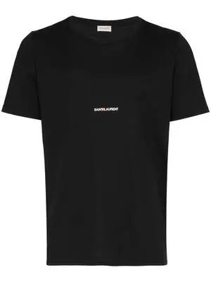 Saint Laurent Jersey T-shirt - Black