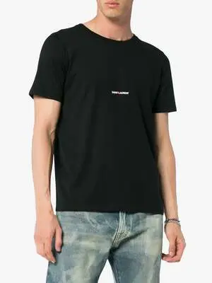 Saint Laurent Jersey T-shirt - Black