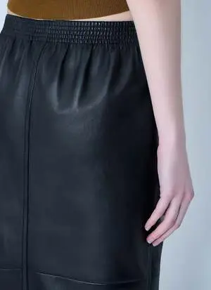 Chloé Knee-length Leather Pencil Skirt