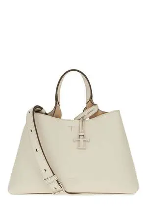 TOD'S Textured Leather Handbag With Logo Detail