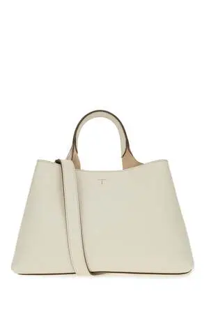TOD'S Textured Leather Handbag With Logo Detail