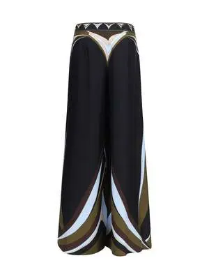 Emilio Pucci Silk Printed Palazzo Pants