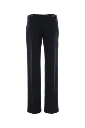 Alexander McQueen Navy Wool Tailored Trousers