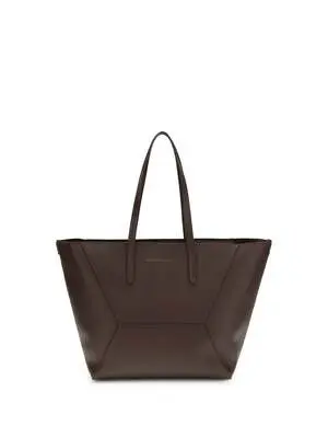 Brunello Cucinelli Leather Tote Bag - Brown