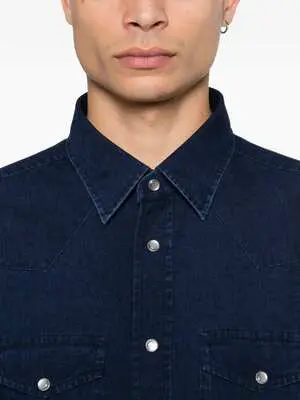 TOM FORD Shirt With Chest Pocket - Blue