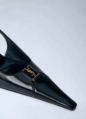 Saint Laurent Babylone Bretueil Slingback Pumps - Black