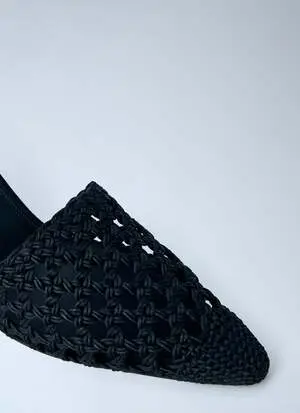 Jacquemus Woven Wedge Sandals With Tie Fastening