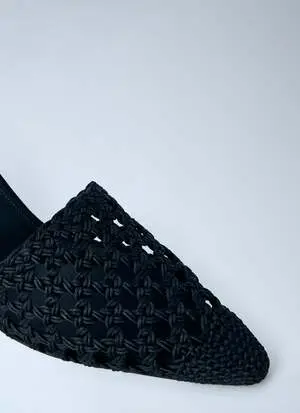 Jacquemus Woven Wedge Sandals With Tie Fastening