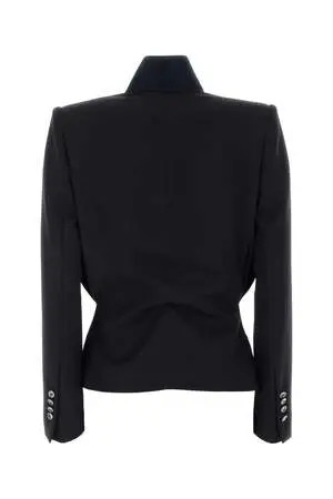 Alexander McQueen Navy Wool Blazer