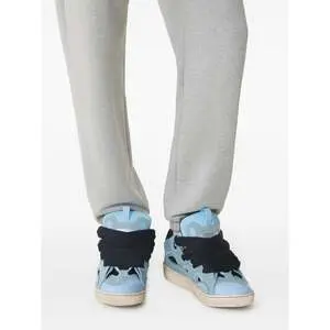 LANVIN Low-top Sneakers With Cut-out Detail - Blue