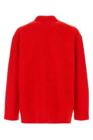 JIL SANDER Wool Cardigan - Red