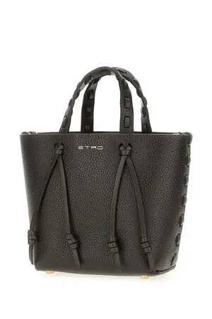 Etro Textured Leather Top Handle Bag - Multicolor