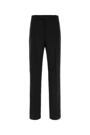 JIL SANDER Virgin Wool Tailored Trousers - Black