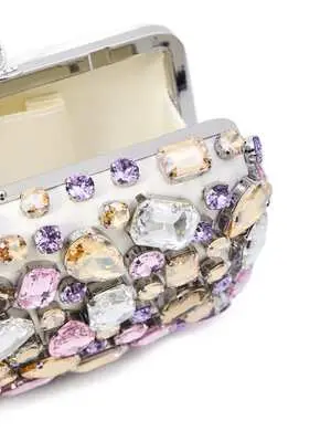 SELF-PORTRAIT Embellished Crystal Clutch Bag