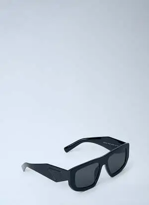 Prada Rectangle Sunglasses With Engraved Logo