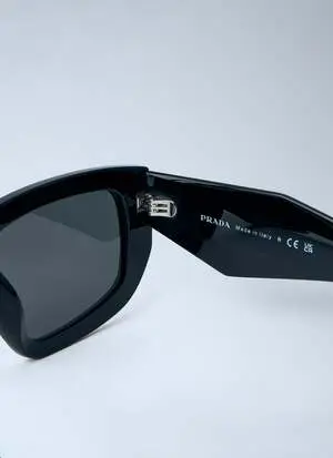 Prada Rectangle Sunglasses With Engraved Logo