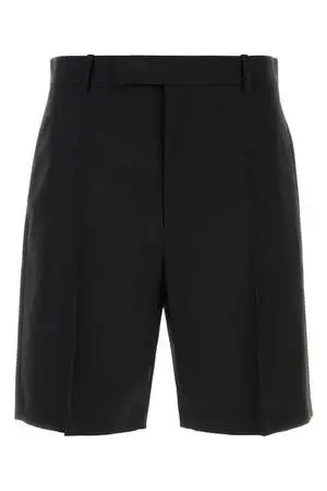 JIL SANDER Wool Bermuda Shorts - Black