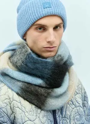 Acne Studios Mohair Checked Scarf