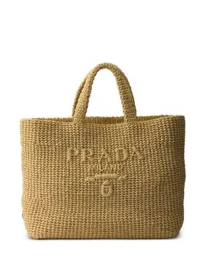 Prada PRADA Crochet Tote Bag Multicolor