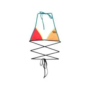 DIESEL® Triangle Cup Bikini Top - Red