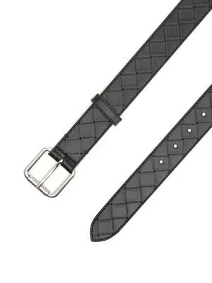 Bottega Veneta Intrecciato Stamp Leather Belt