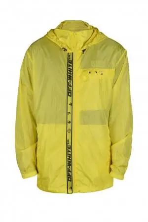 Off-White Logo Print Hooded Windbreaker