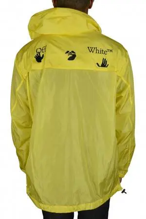 Off-White Logo Print Hooded Windbreaker