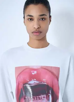 Alexander Wang Cotton Jersey Graphic T-shirt