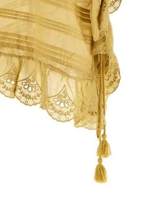 Isabel Marant Étoile Payton" Cotton Top With Lace And Tassels - Yellow