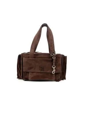 Miu Miu Suede Shopper Bag - Multicolor