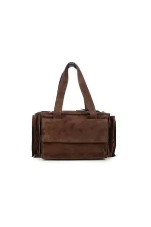 Miu Miu Suede Shopper Bag - Multicolor