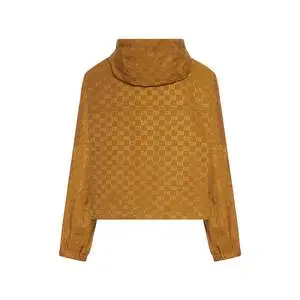 Gucci Gg Motif Hooded Bomber Jacket